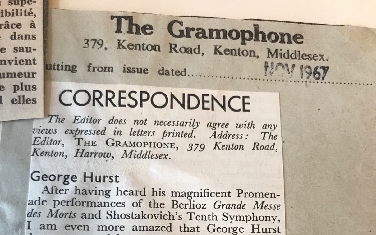 Concert Reviews - George Hurst Archive
